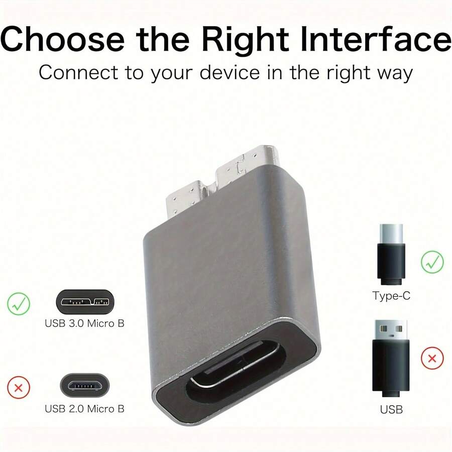 90 Degree USB 3.1 Adapter 2 Packs, Left And Right Angle USB A Male To ...