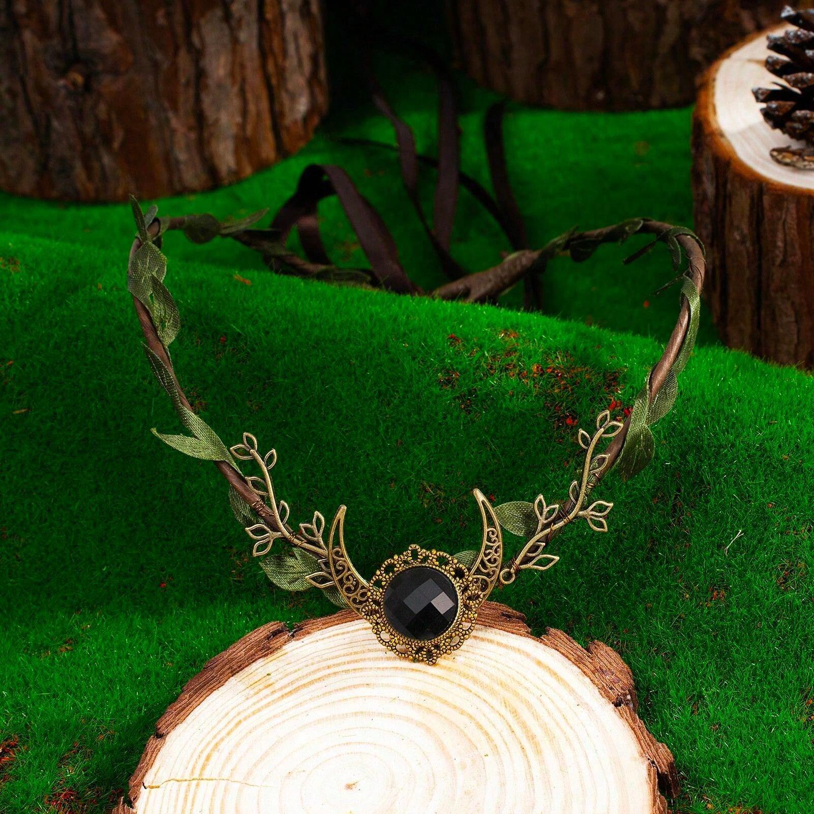 Crown Woodland Headpiece Forest Leaf Circlet Elven Wreath | SHEIN