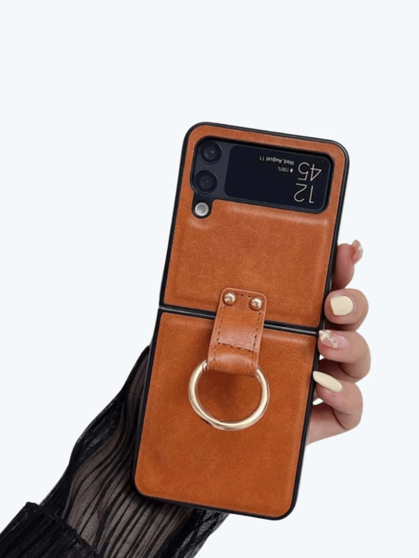 Luxury Leather Case Cover For Z FLIP 4 Z FLIP 5 ZFLIP 6 Z FOLD4 Z FOLD5 ...