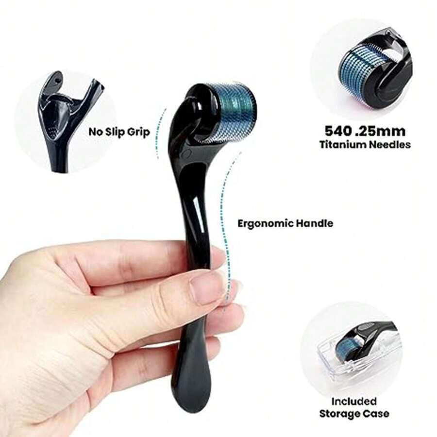 Derma Roller Microneedle Roller For Face, Roller For Beard ...