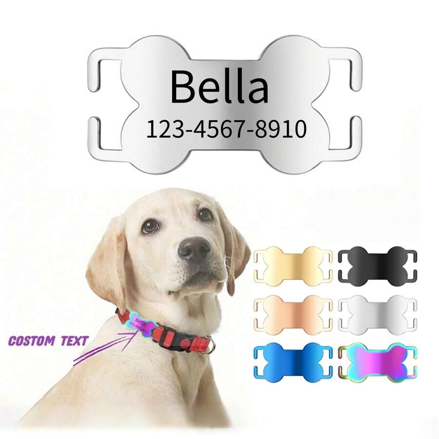Placa de identificación para perro - Placa personalizada silenciosa ...