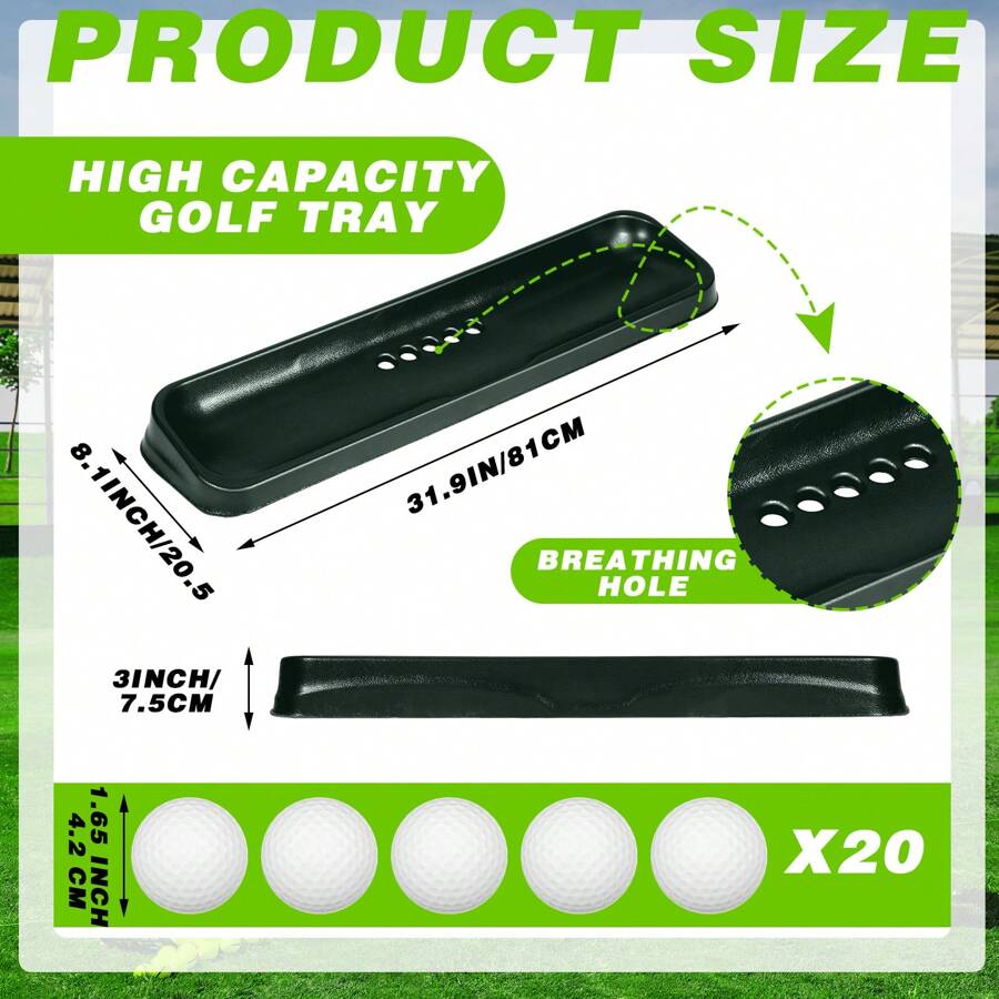 Golf Ball Trays Large Golf Ball Holder Golf Ball Containers With 20 ...