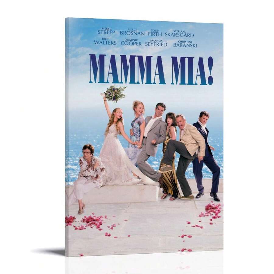 Mamma Poster Mia Jukebox Musical Romantic Comedy Movie Poster Framed ...
