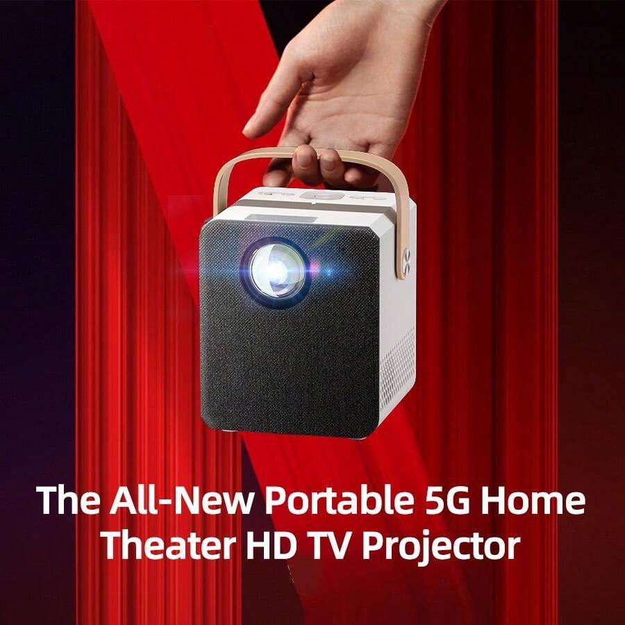 Proyector portátil de cine en casa de alta definición 5G actualizado ...
