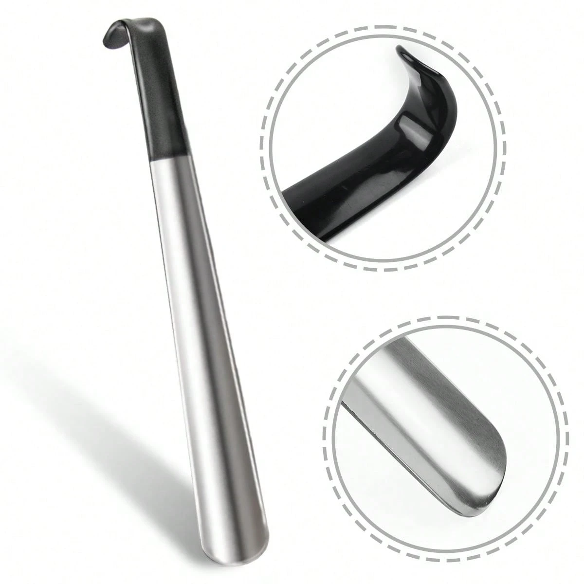 42cm Long Metal Shoe Horn, Stainless Steel Shoe Lifter, Portable Shoes ...