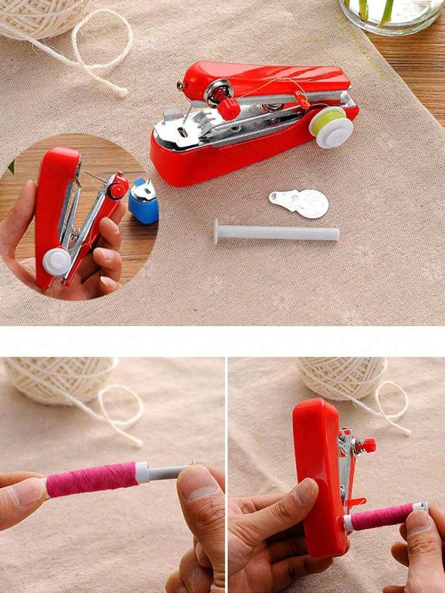 1pc Home Handheld Sewing Machine Protable Outdoor Travel Clothes ...