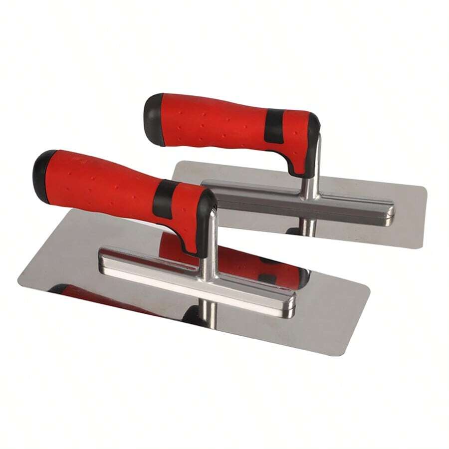 Professional Stainless Steel Plastering Trowel With Red Plastic Handle ...