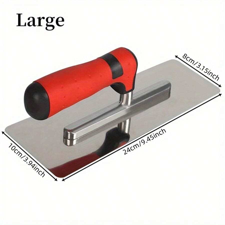 Professional Stainless Steel Plastering Trowel With Red Plastic Handle ...