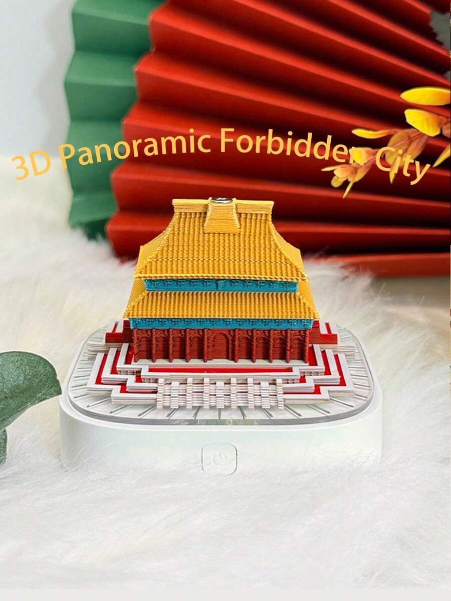 New 3D Forbidden City Calendar Note Paper Sculpture Scenic Spot Model ...