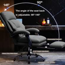 Office Chair Executive Desk Chair Leather Computer Gaming Chairs ...