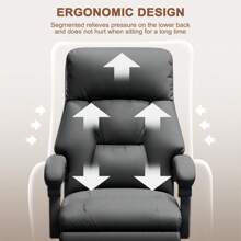 Office Chair Executive Desk Chair Leather Computer Gaming Chairs ...