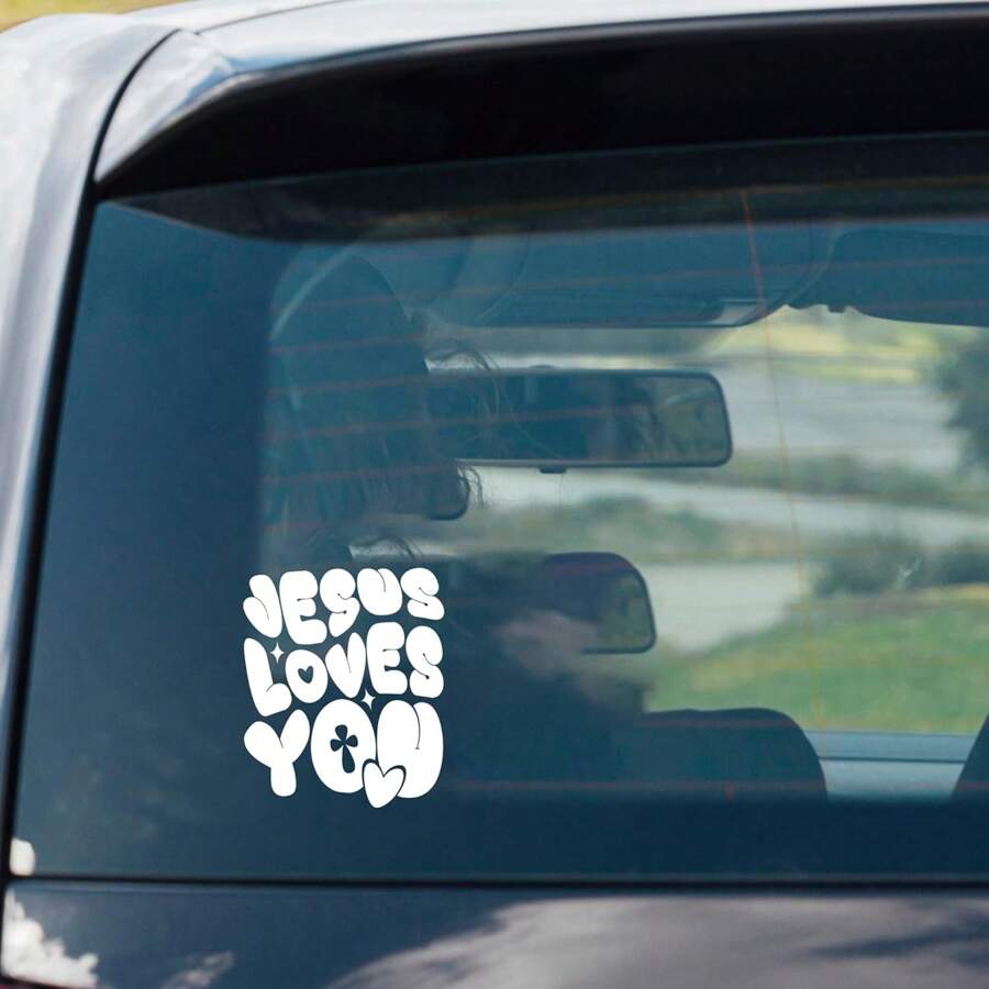 Jesus Loves You Car Decals, Christian Stickers, Jesus Stickers, Car ...