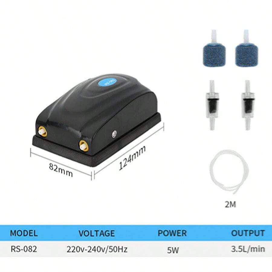 Fish Tank Small Oxygen Pump Aquarium Oxygen Pump Double Hole Single ...