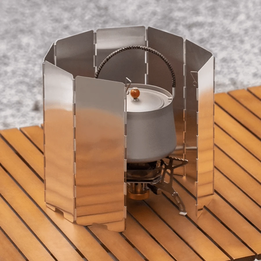 Windshield For Outdoor Camping Stove, Aluminum Alloy Folding Windscreen ...