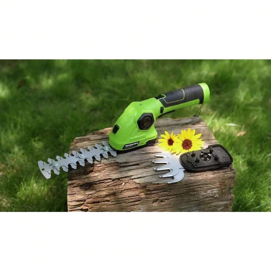 7.2V Cordless Grass Shear Shrubbery Trimmer 2 In 1 Handheld Hedge ...