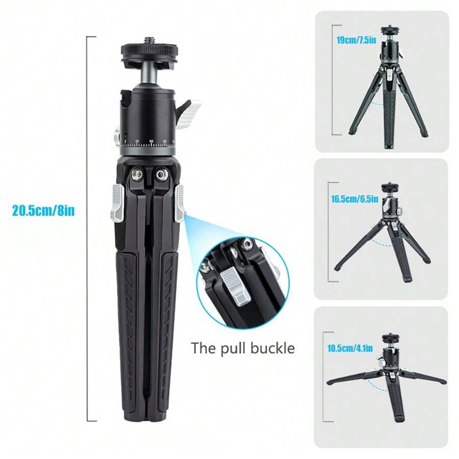 Compact Aluminum Alloy Tabletop Tripod With Ball Head - Portable Mini ...