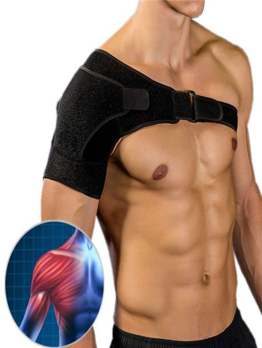 New Sports Adjustable Compression Left & Right Shoulder Brace, Anti ...