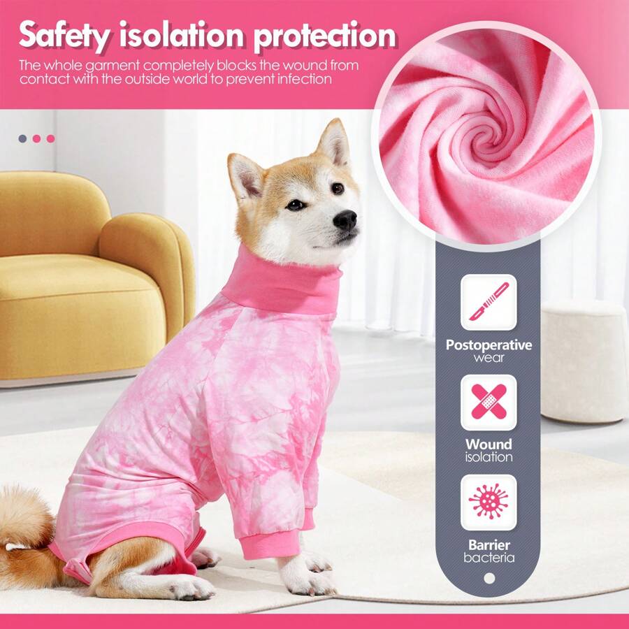 Dog Recovery Suit Abdominal Wound Puppy Surgical Clothes Post-Operative ...