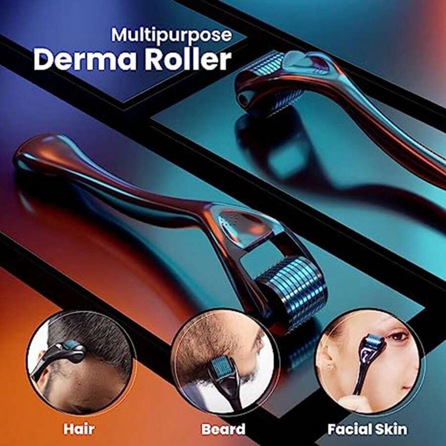 Derma Roller Microneedle Roller For Face, Roller For Beard ...