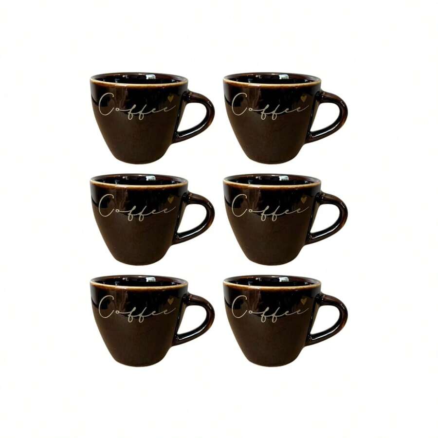 Set Of 6 Aged Porcelain Coffee Cups 75 Ml for Sale Australia| New ...