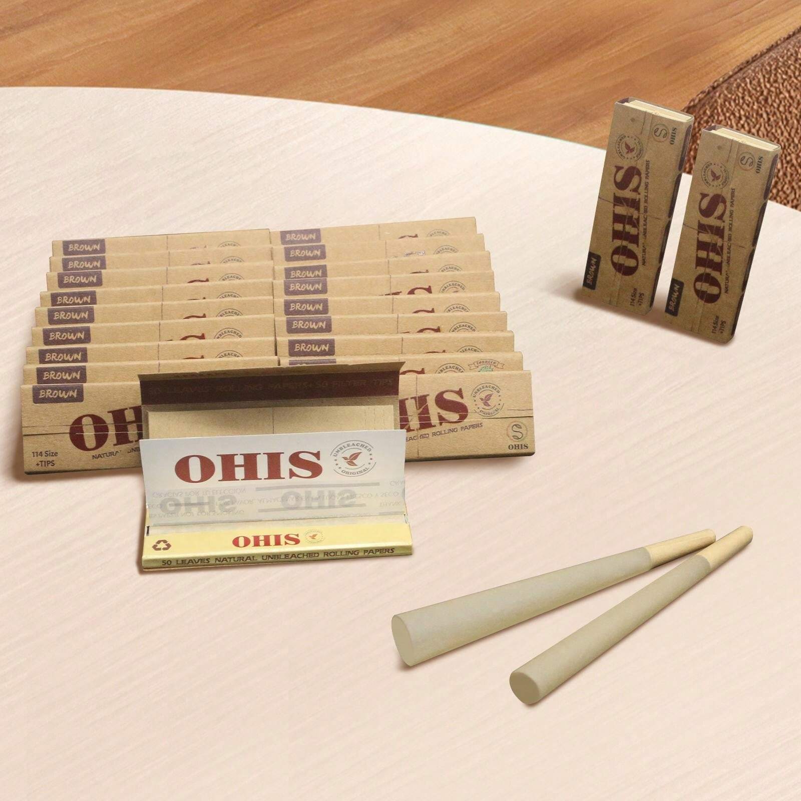 OHIS Cigarette Paper Set, 78mmlarge Cigarette Paper Size, Each Comes ...