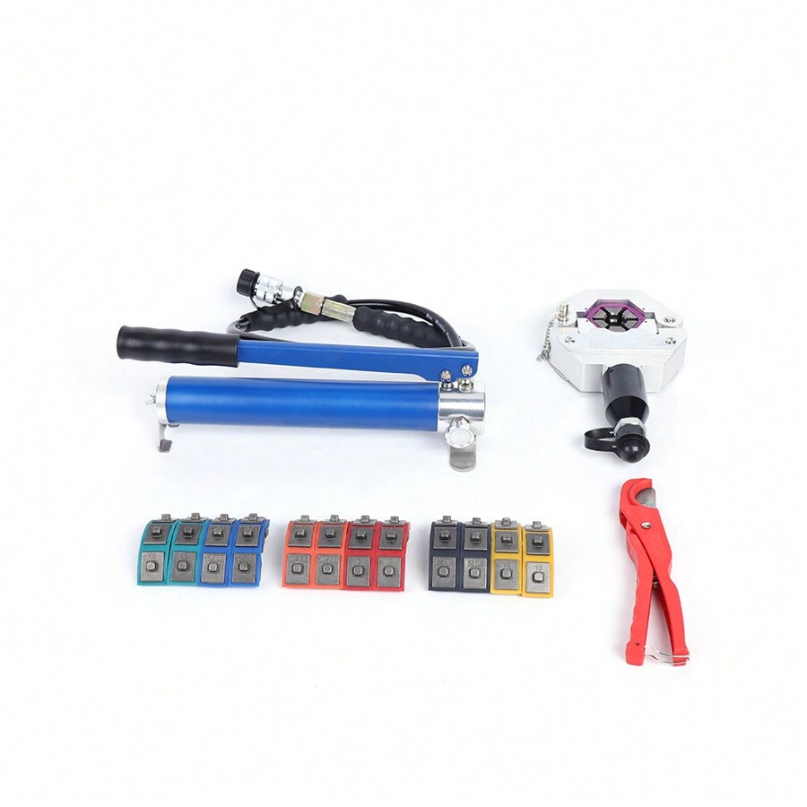 CNCEST Pressing Pliers Crimping Tool A/C Hose Press Crimp Hydraulic For Air Conditioning Systems ...