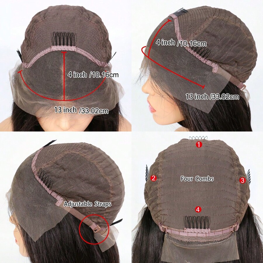 180% Density Afro Kinky Curly Wigs With Kinky Edges Transparent Lace ...