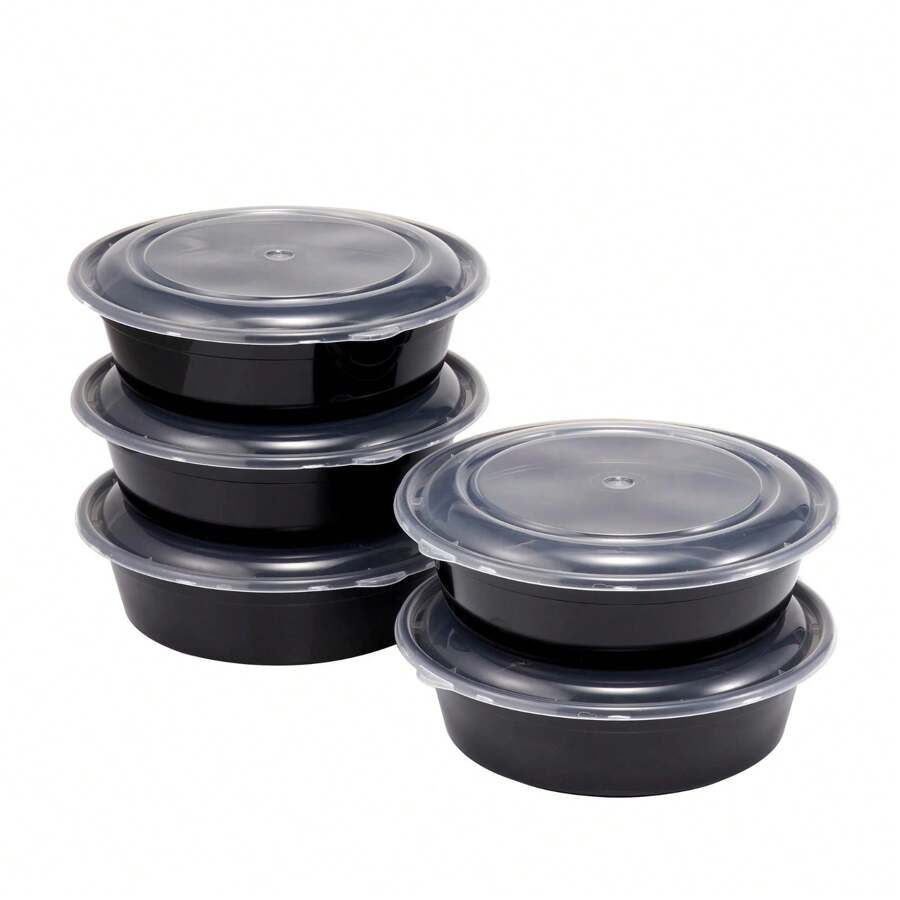 Juego de 10 recipientes redondos para preparar comidas, aptos para ...