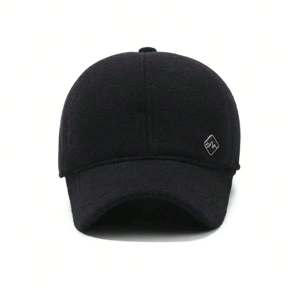 Oversized Winter Thicker Warm Lining Earflap Baseball Cap, Outdoor Cold ...