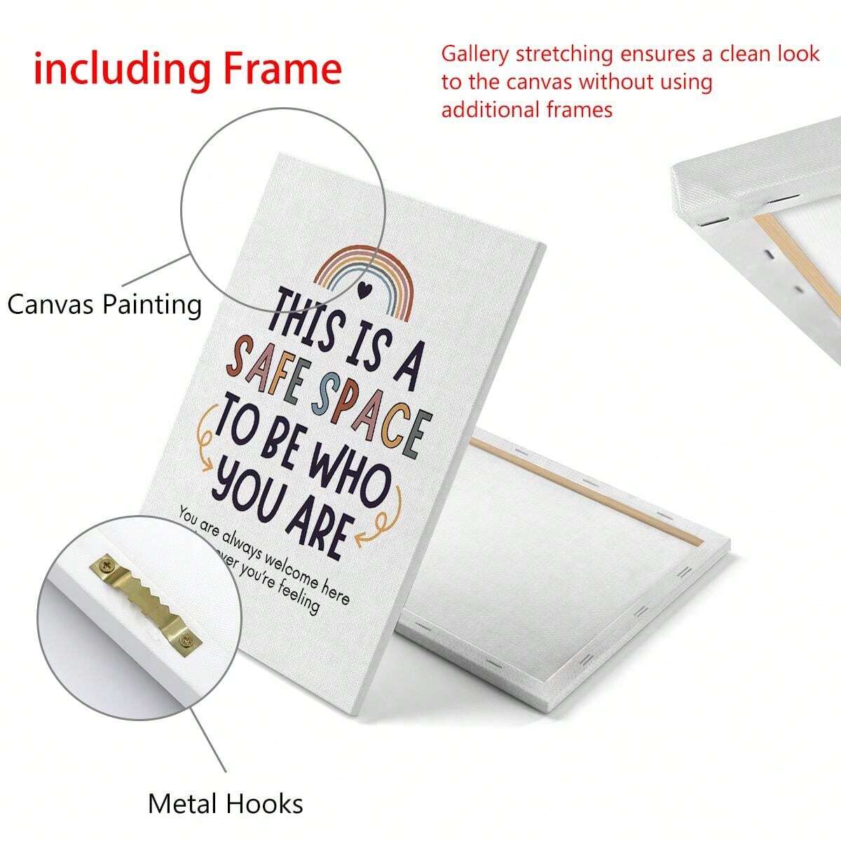 1PC Safe Space Mental Health Canvas Poster, Counseling Sign, School ...