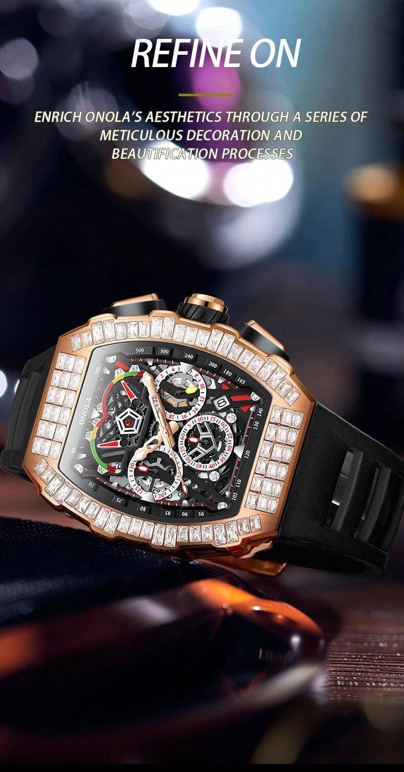 ONOLA ONOLA Fashion Brand Waterproof Mechanical Watch Automatic ...