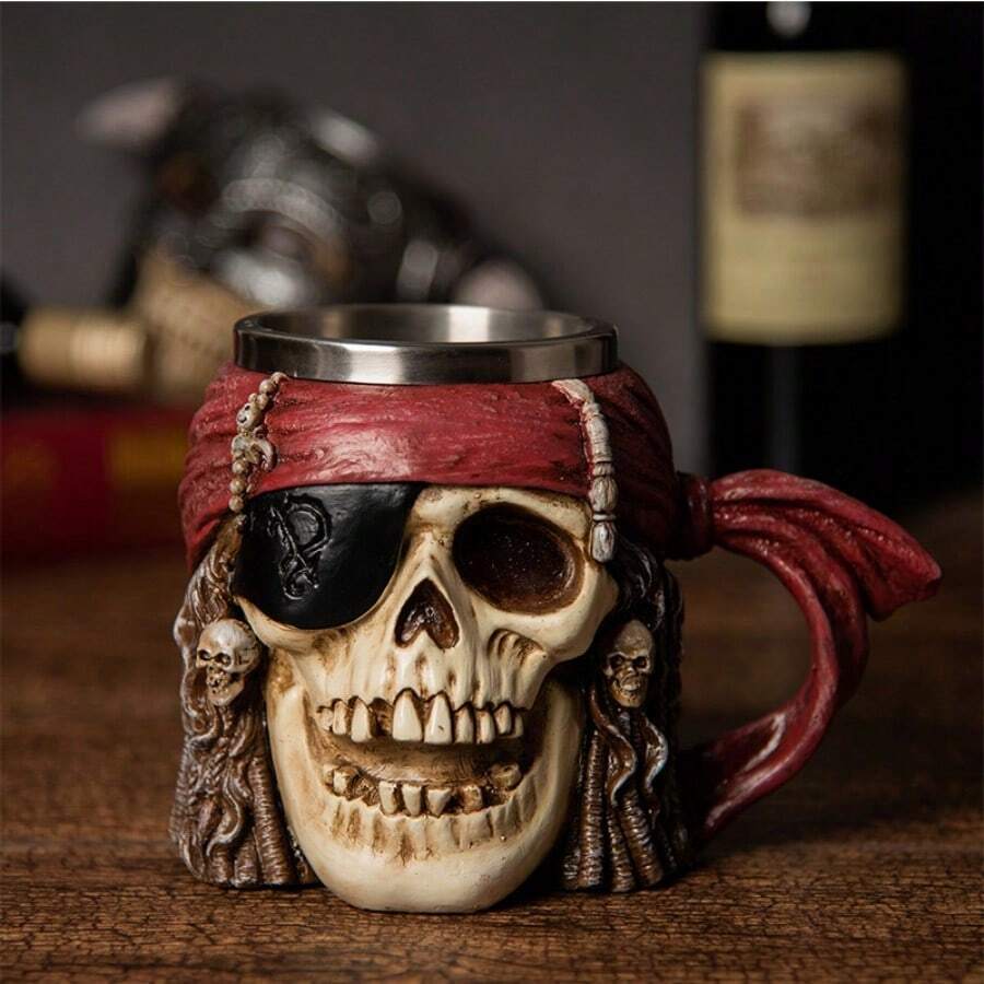 American Caribbean Pirates Skull Cup Bar Personalized Beer Cup Creative ...