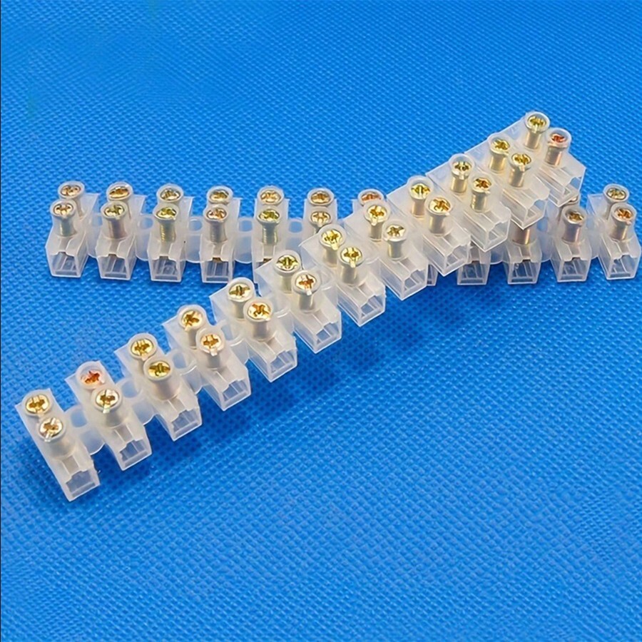 1pc 10A 12 Position Terminal Block, Wiring Barrier, Terminal Strip ...