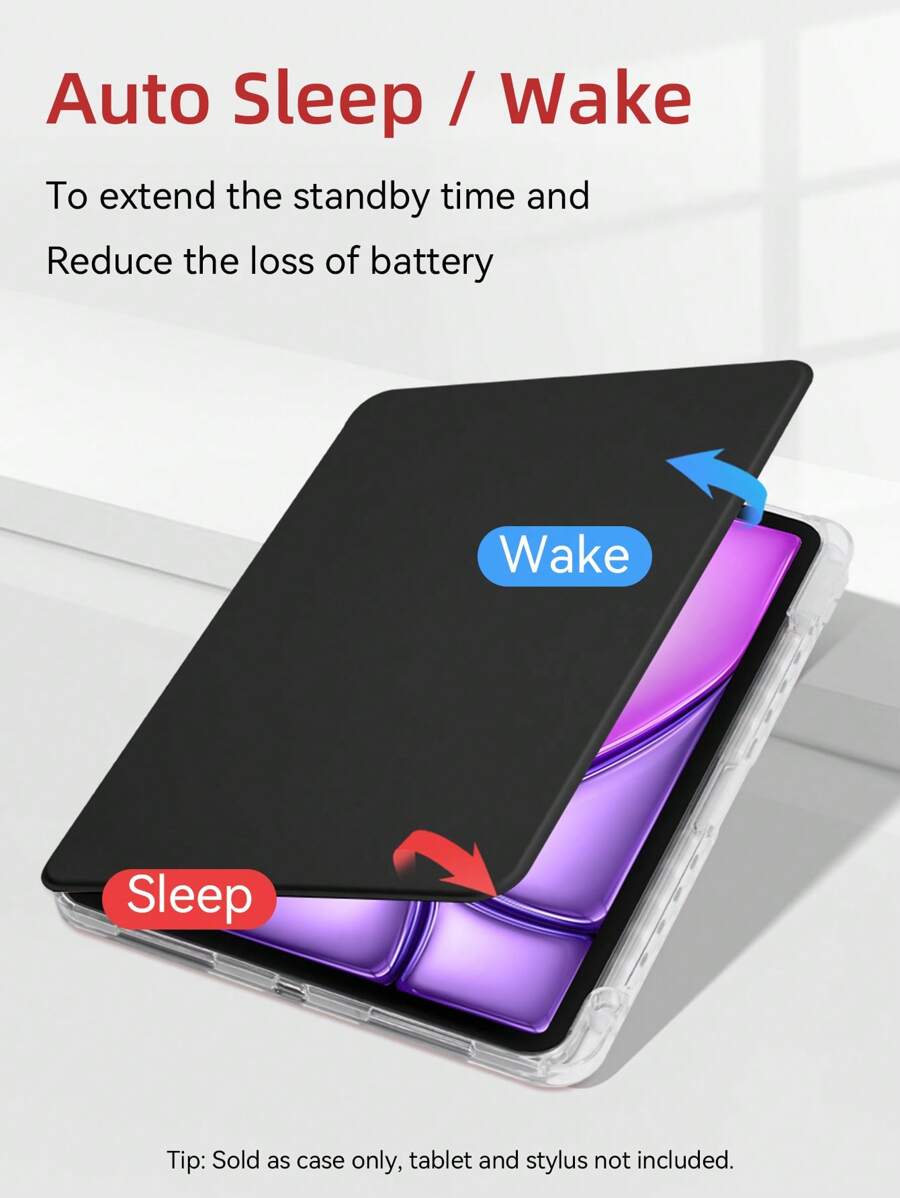 Estuche transparente de acrílico Danycase de rotación 360° compatible con iPad Mini 7, A17Pro ...