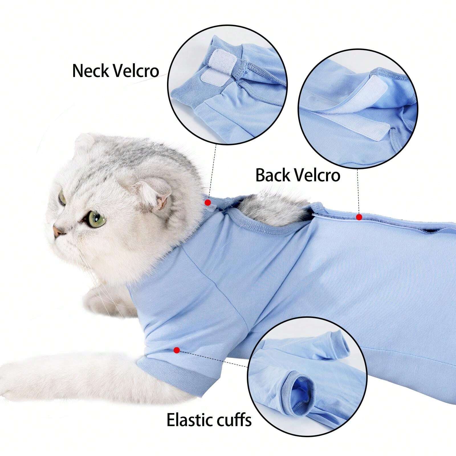 Limb Wraps Cat Postoperative Clothing Breathable Anti-Lick Cat ...