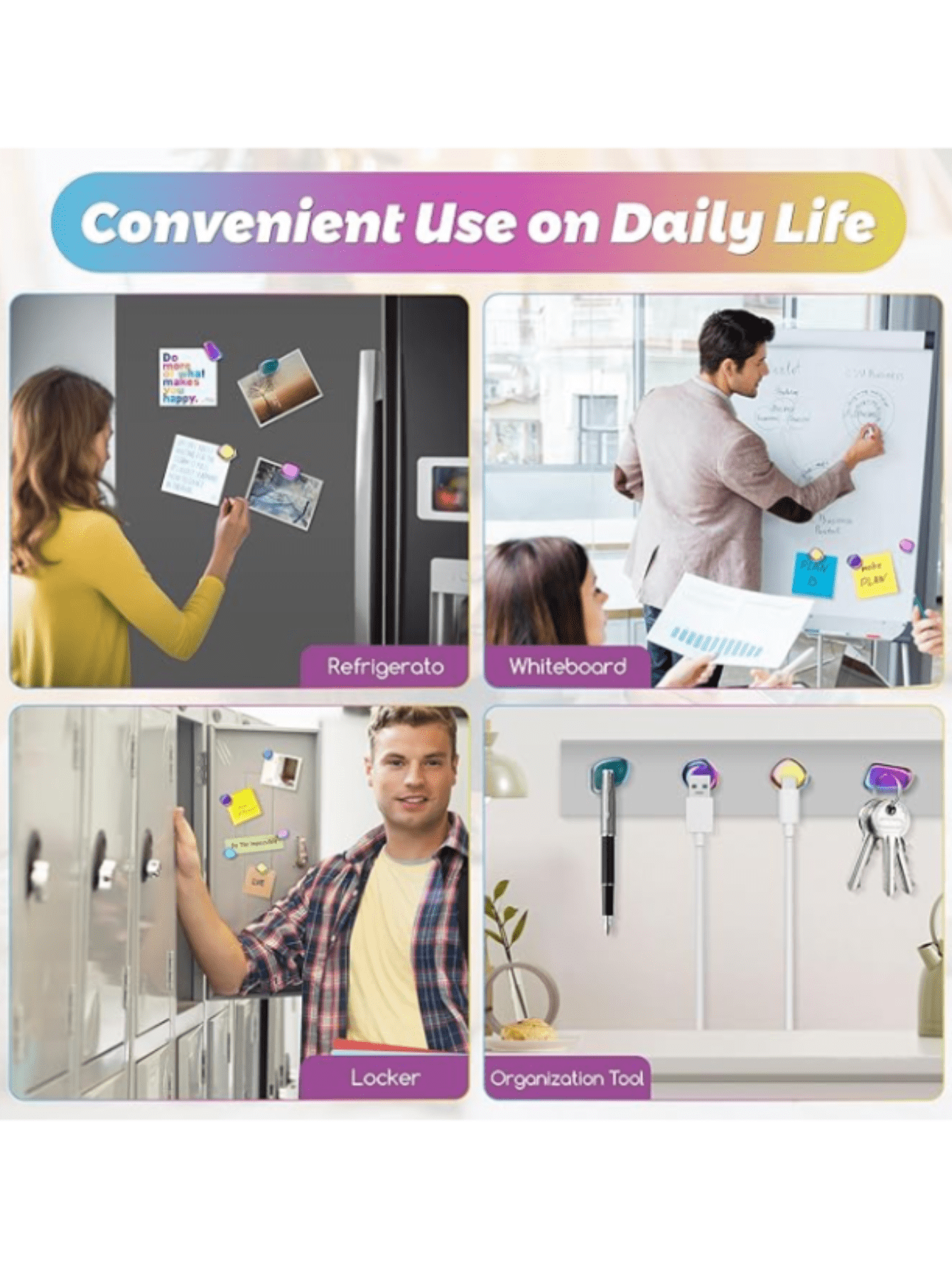 Colorful Refrigerator Magnets , Men's Magnetic Toys, Asymmetrical And ...