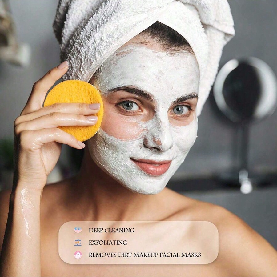 12pcs Compressed Facial Sponge For Estheticians Face Cleansing Sponge ...