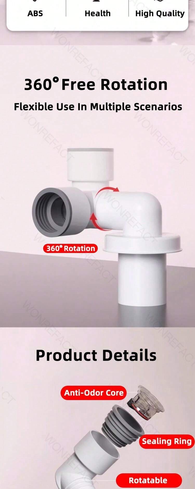 Bathroom Floor Drain Pipe Sealing Plug Pipe Odour Control Plugs Sink ...