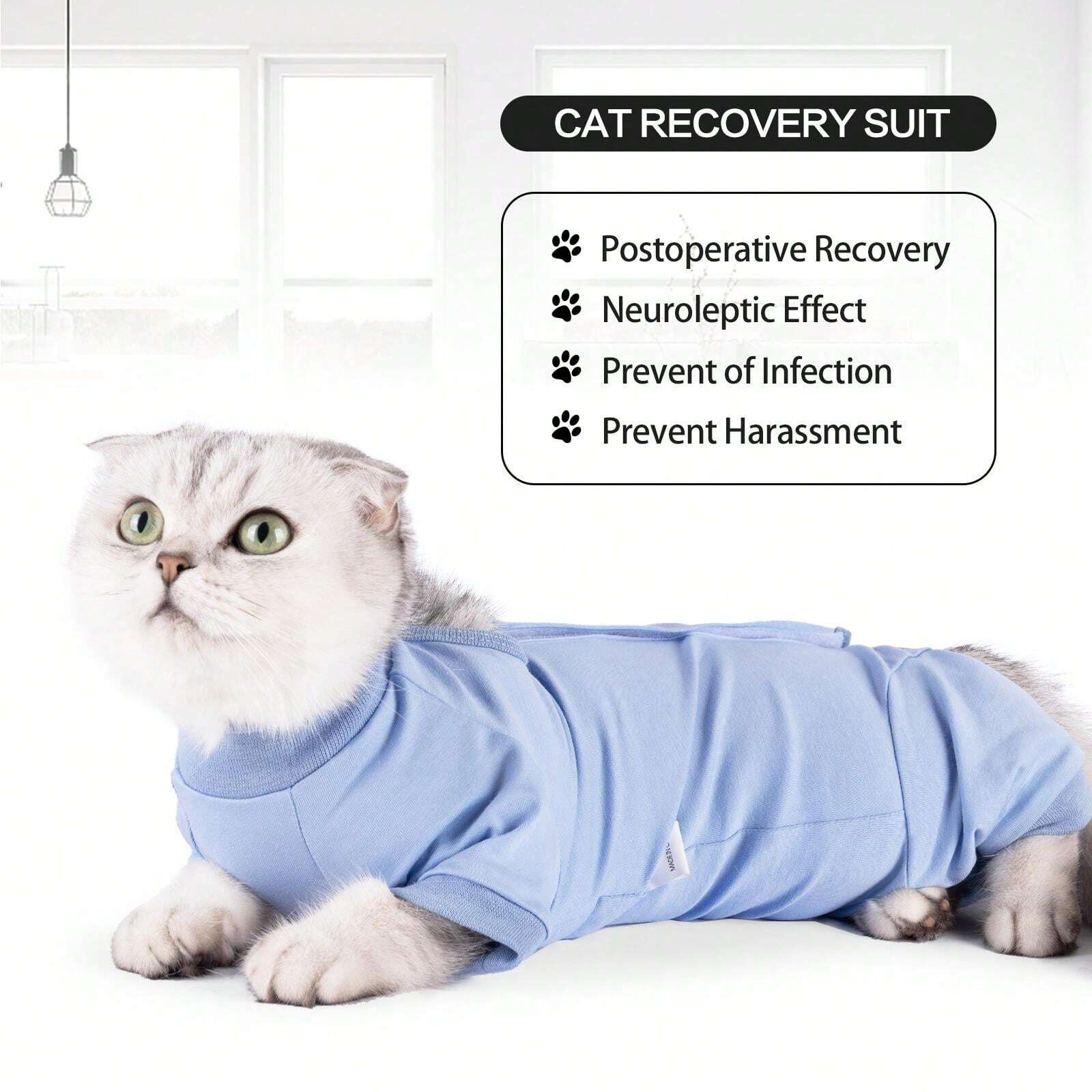 Limb Wraps Cat Postoperative Clothing Breathable Anti-Lick Cat ...