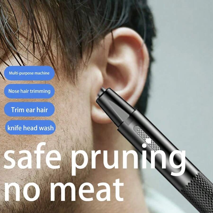 Electric Shaving Nose Ear Trimmer Safe Face Care Rechargeable Nose Hair ...