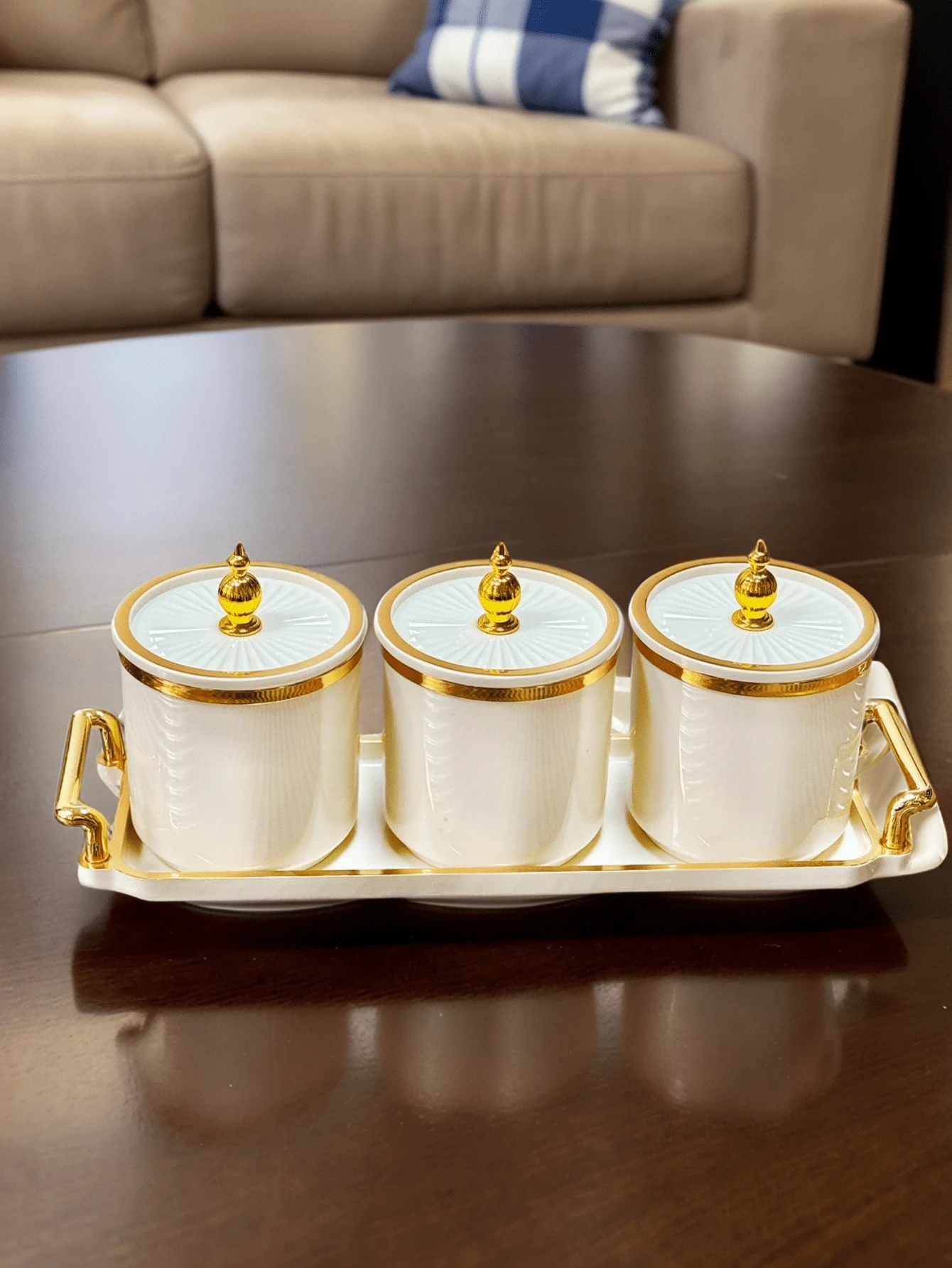1 Set With Sealed Jars Snack Plate, Modern Lightweight Luxury Design ...