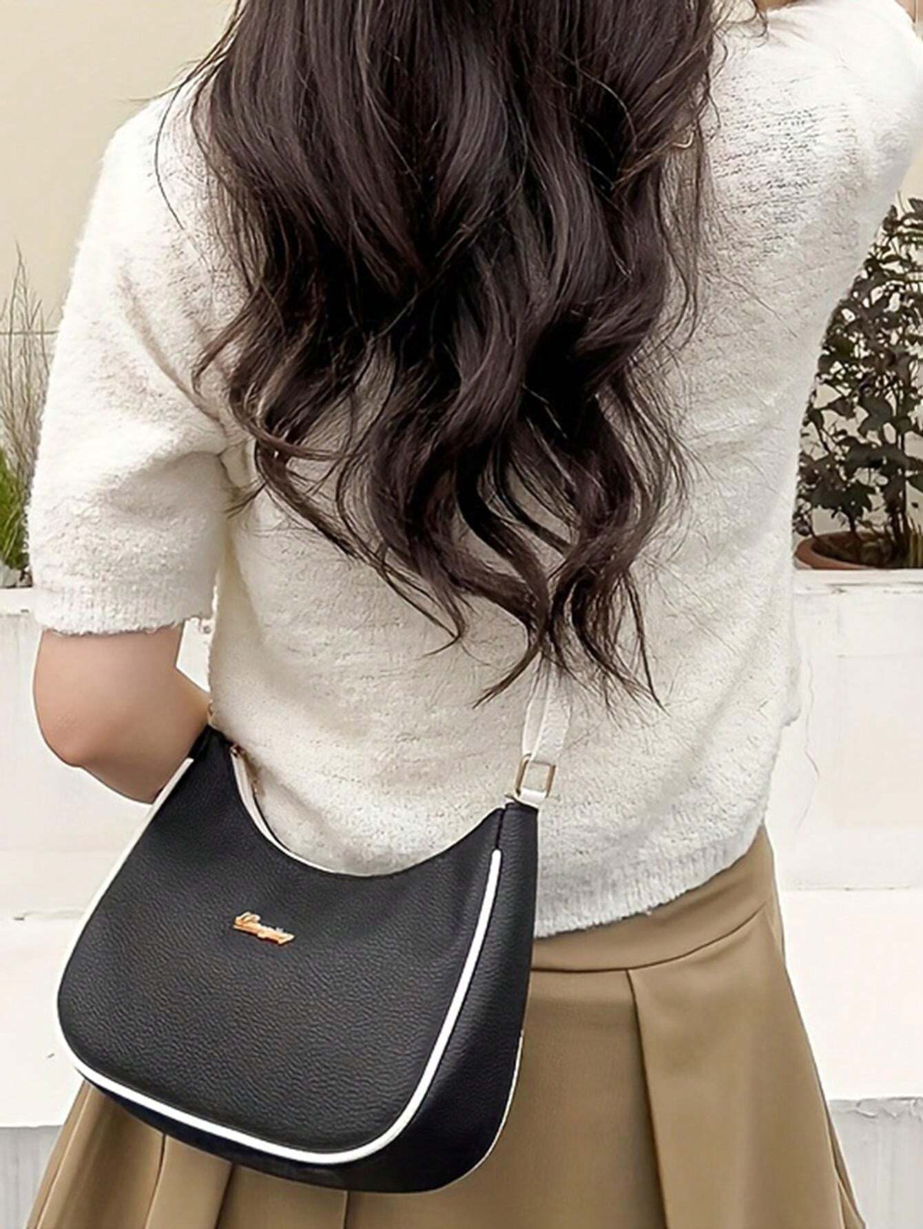 Casual Versatile Shoulder Bag With Adjustable Shoulder Strap Hobo Bag ...