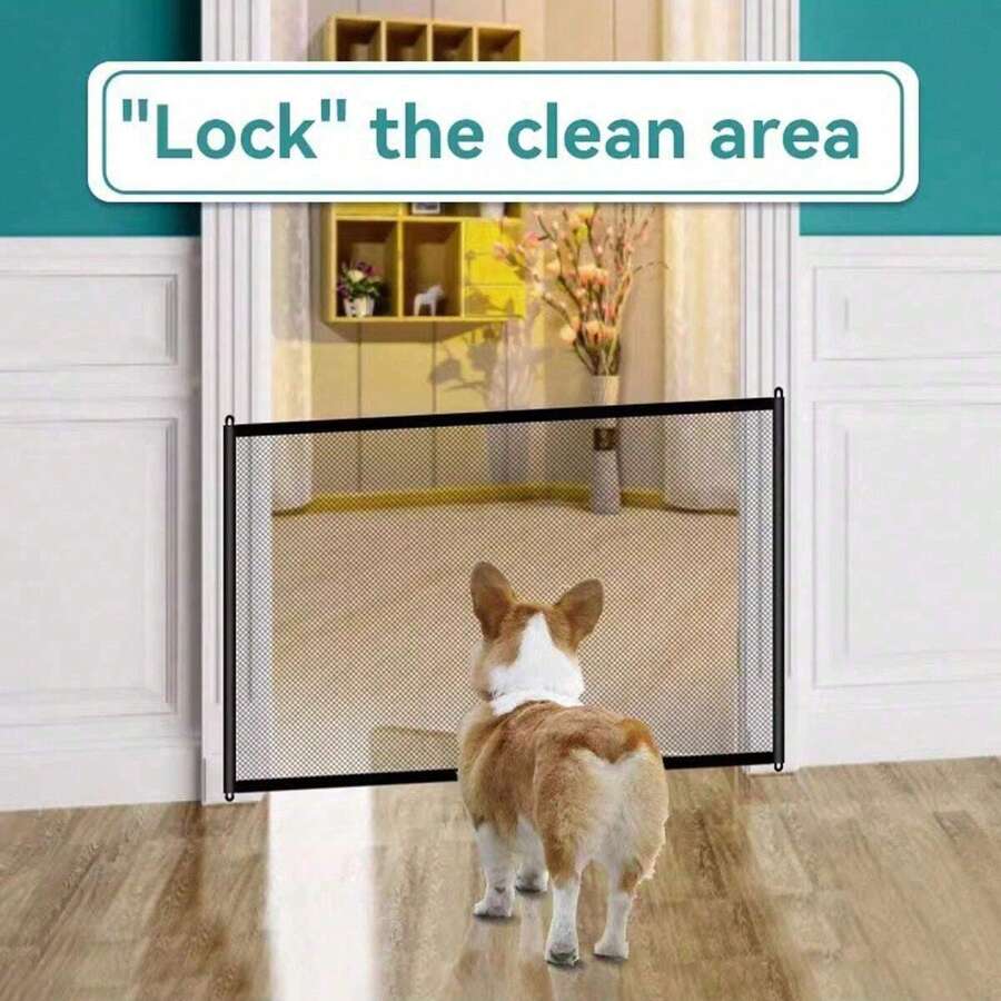 1pc New Creative Simple Pet Dog Fence, Foldable Nylon Dog Cat Safety ...