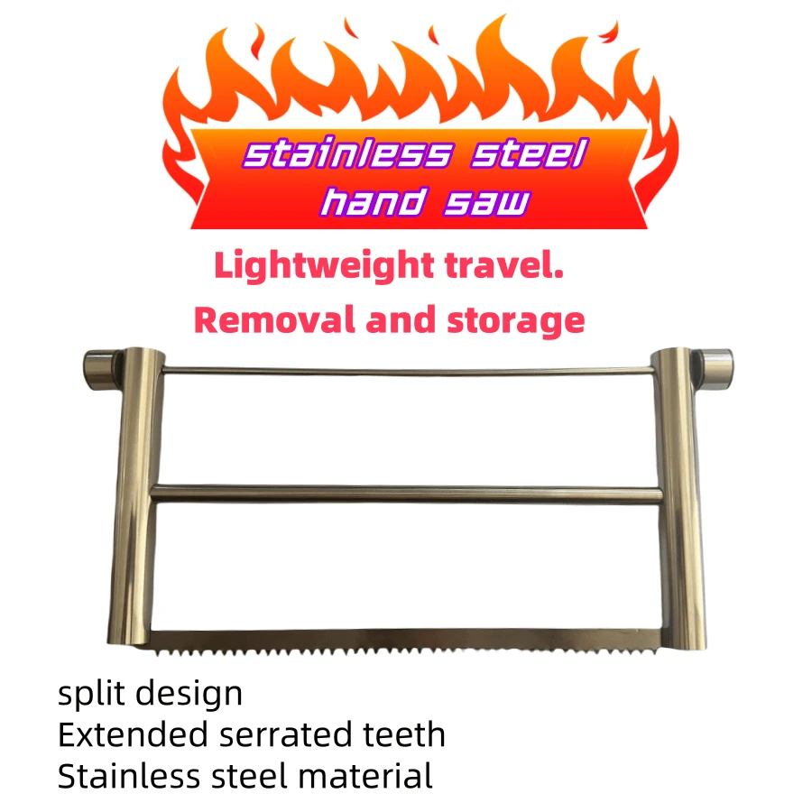 1pc Stainless Steel Outdoor Multi-Functional Hand Saw, Portable Camping ...