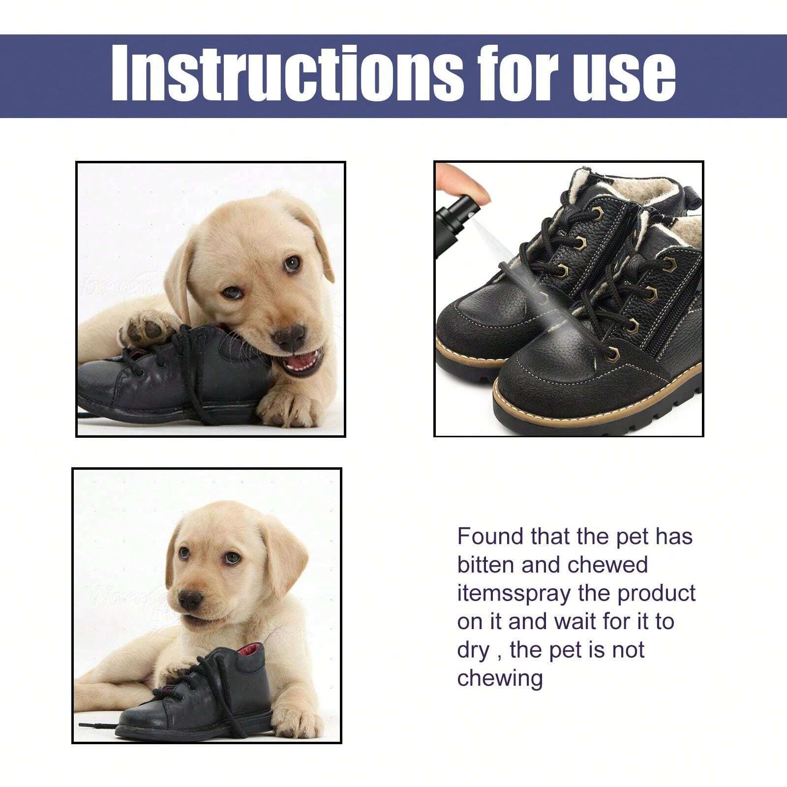 50ml Bottle Of Pet Anti-Chewing Bitter Spray To Prevent Dogs From ...