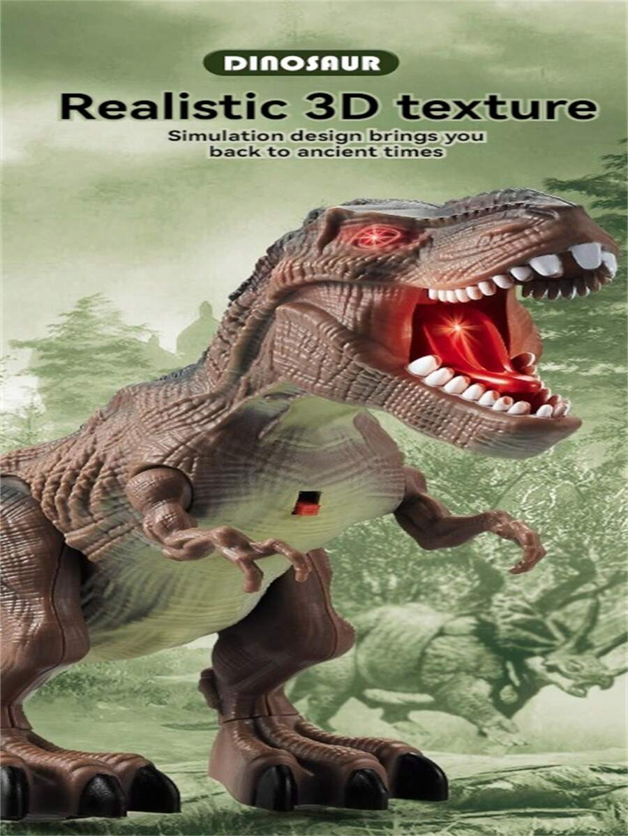 Kids Electrical Light & Sound Realistic Mechanical Tyrannosaurus Rex ...
