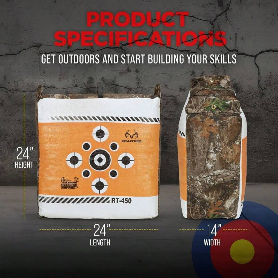 RT-450 Archery Bag Target With E-Z Carrying Handle And Edge For ...