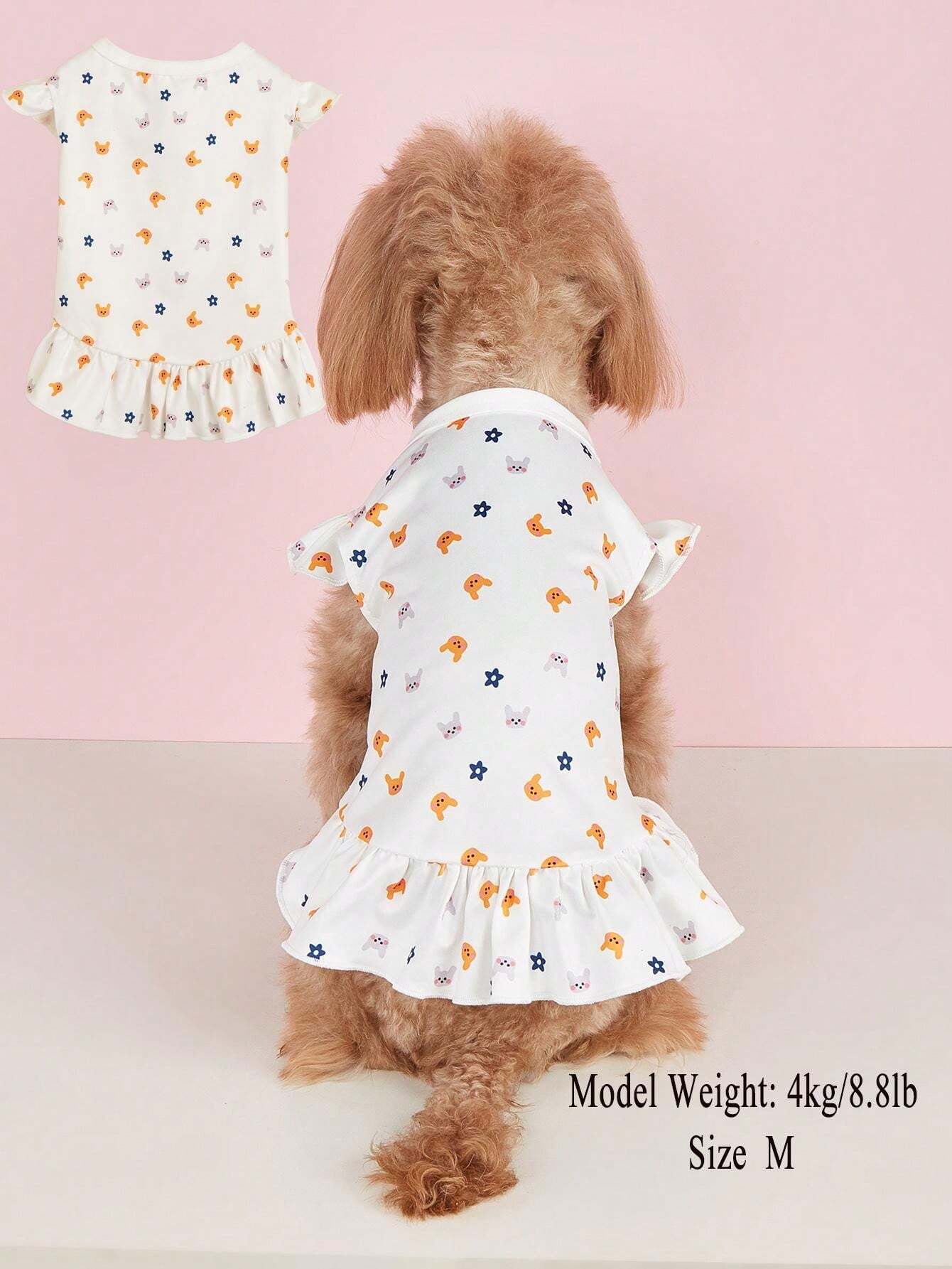 1pc Lightweight Breathable Anti-Shedding Pet Clothing - Rabbit, Dog ...