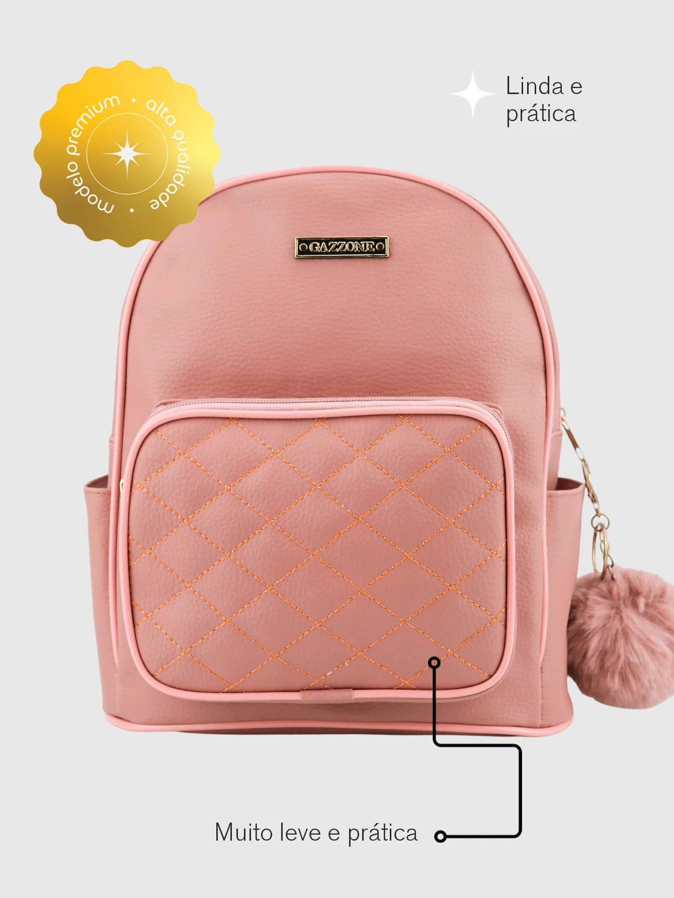 Mini Backpack Small Women's Bag With Front And Back Pocket Dividers For ...