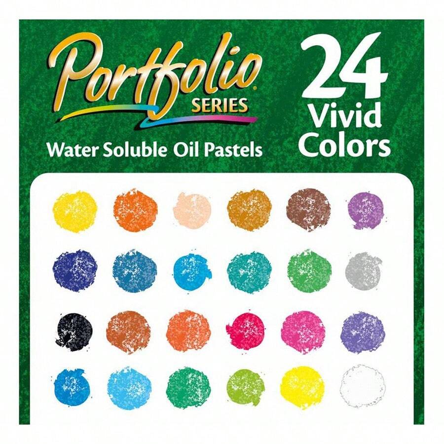 Crayola 24-Color Crayola Portfolio Series Water Soluble Oil Pastels ...